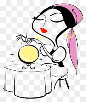 Lady - Crystal Ball Fortune Teller Clipart - Free Transparent PNG ...