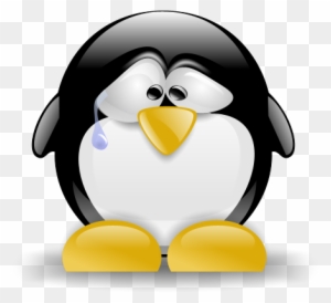 Sad Penguin - Sad Linux - Free Transparent PNG Clipart Images Download