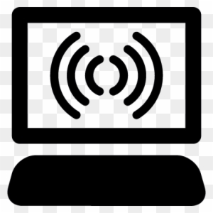 Laptop With Internet Connection Vector - Computer - Free Transparent ...