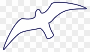 Seagull Outline Line Drawing Clip Art - Draw A Seagull Easy - Free ...
