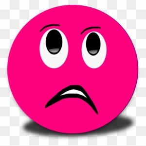 Frustrated Face Clip Art Cliparts Co Vahfis Clipart - Pink Sad Smiley ...