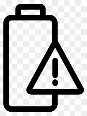 Battery Warning Vector - Low Battery Icon Png - Free Transparent PNG ...