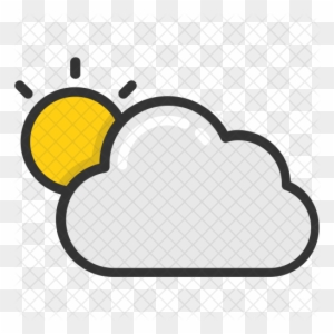 Sunny Cloud Icon - Weather - Free Transparent PNG Clipart Images Download