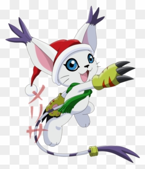 Merry Tailmon By Melhellmoon - Drawing - Free Transparent PNG Clipart ...