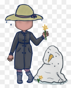 A Rain Soaked Hat And Rainy-day Clothing - Cartoon - Free Transparent ...