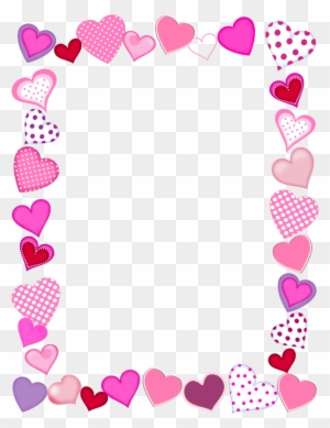 Hearts Border Clip Art Heart Borders Free Vector In - Heart Border ...