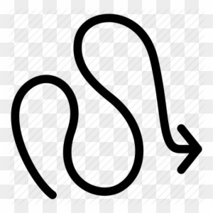 Curve Clipart Squiggly Line - Arrow Drawing Icon - Free Transparent PNG ...
