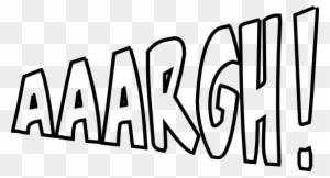 Aaarghh - - Grito Comic - Free Transparent PNG Clipart Images Download