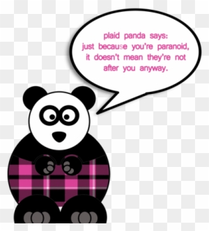 Plaid Panda Paranoia - Plaid Panda - Free Transparent PNG Clipart ...