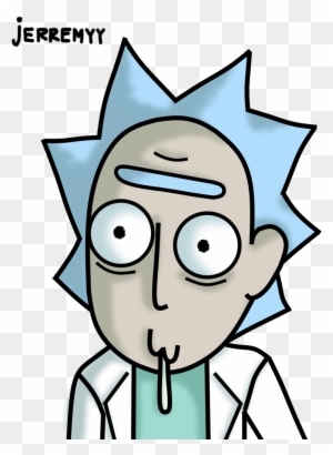 Rick's Drool By Jerremyy - Rick And Morty Ricks Face - Free Transparent ...