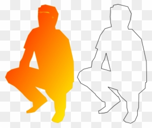Draw A Guy Squatting - Free Transparent PNG Clipart Images Download