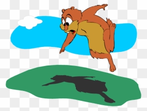 Groundhog Clipart Shadow - Groundhog Seeing His Shadow - Free ...