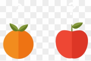 Apple Orange Red - Apples And Oranges Vector - Free Transparent PNG ...