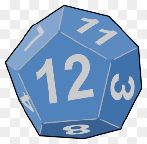 D12 Twelve Sided Dice - D12 Art Dice - Free Transparent PNG Clipart ...