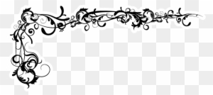 Bumper Stickers > Scroll Corner Border 01 Clipart - Corner Borders ...