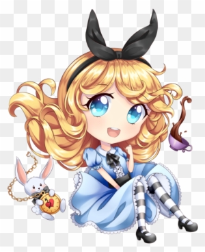 Chibi Alice In Wonderland Bunny - Alice In The Wonderland Chibi - Free ...