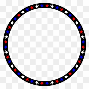 Red White Blue Stars Circle - Voting Sticker - Free Transparent PNG ...