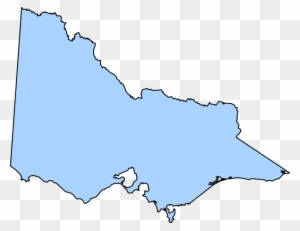 Map Vic Light Blue Clip Art At Clker - Blank Map Of Victoria - Free ...