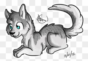 Drawn Husky Chibi - Anime Husky Puppy - Free Transparent PNG Clipart ...