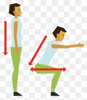 Follow The Steps Below To Learn How To Do Air Squats - Squat - Full Size PNG Clipart Images Download