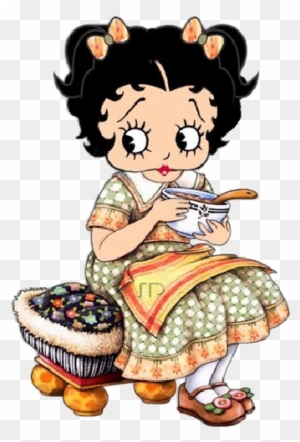 Baby Boop Baby Eating Breakfast - Betty Boop Eating - Free Transparent ...