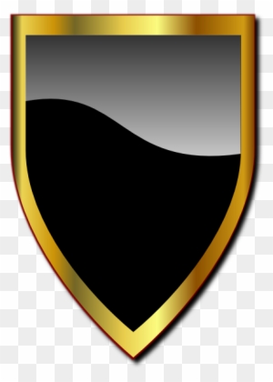 Black And Gold Glossy Crest Clip Art At Clker - Black And Gold Crest ...