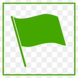 Double Green Flag Clip Art At Clker - Png Green Flag - Free Transparent ...