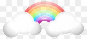 Rainbow Clouds Rain Weather Sky Rainbow Ra - Rainbow Clip Art - Free ...