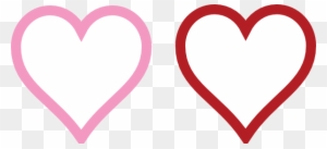 Two Hearts Lined Clip Art - Portable Network Graphics - Free ...