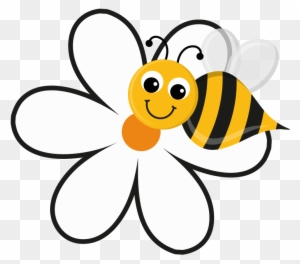 Bee Smelling A Flower - Butterfly And Bee Clipart - Free Transparent ...