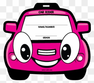 School - Student Car Rider Tags - Free Transparent PNG Clipart Images ...