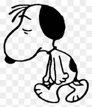 Awww Snoopy Is Sad - Sad Snoopy - Free Transparent PNG Clipart Images ...