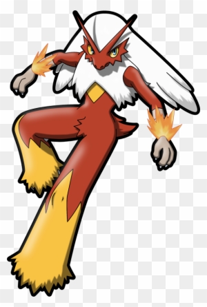 Stats, Moves, Evolution - Blaziken Front View - Full Size PNG Clipart ...