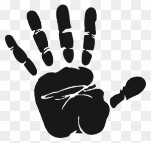 Handprint Clipart Purple - Purple Hand Gang Logo - Free Transparent PNG ...