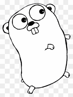 Gopherbw - - Gopher Golang - Free Transparent PNG Clipart Images Download