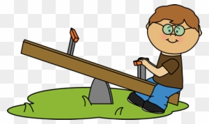 Boy Teeter Totter Clip Art - Teeter Totter Clipart - Free Transparent ...