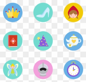 Fairy Tale Set - Fairy Icons - Free Transparent PNG Clipart Images Download