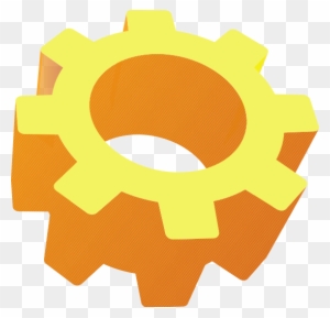3d Yellow Cogwheel Or Gear Design - Gear - Free Transparent PNG Clipart ...