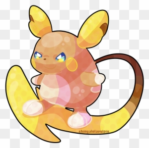 Alolan Raichu - Female And Male Alolan Raichu - Free Transparent PNG ...