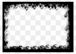 Funky Frames Png Ornament - Black Grunge Border Png - Free Transparent ...