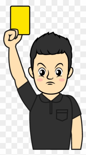 Soccer Referee Showing Yellow And Red Cards - Soccer Referee Showing ...