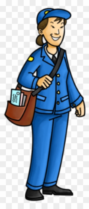 Female Mail Carrier - Cartoon - Full Size PNG Clipart Images Download