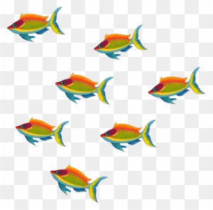Six Fish Cliparts - Fish Clipart Different Colors - Free Transparent ...