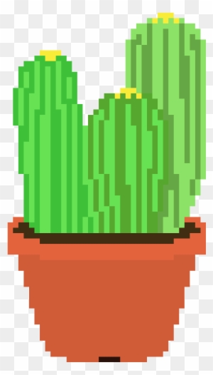 Little Cactus - Minecraft Pixel Art Cactus - Free Transparent PNG ...