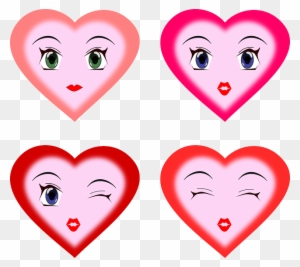 Emoticon In Love Face With Heart Shaped Eyes In Square - Smiley Mund ...