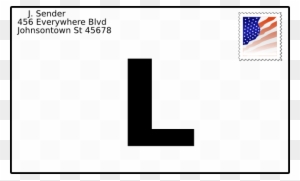 Letter-l Clip Art At Clker - Does The Address Go On A Letter - Free ...
