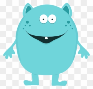 Cute Monster Clip Art Image Cute Turquoise Monster - Blue Monster Clip ...