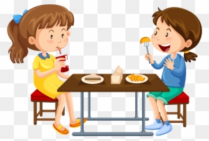 Cafeteria Clipart Kumakain - Eating Lunch Clipart - Free Transparent ...