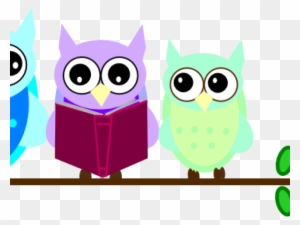 Owl Reading Clipart