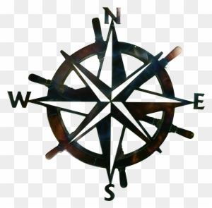 Nautical Compass Larger Image - Compass Rose - Free Transparent PNG ...